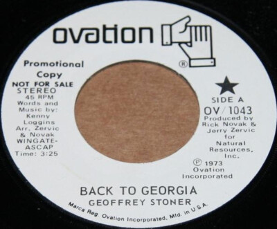 Geoffrey Stoner - Back To Georgia 1973 7", Single, Promo Ovation ...