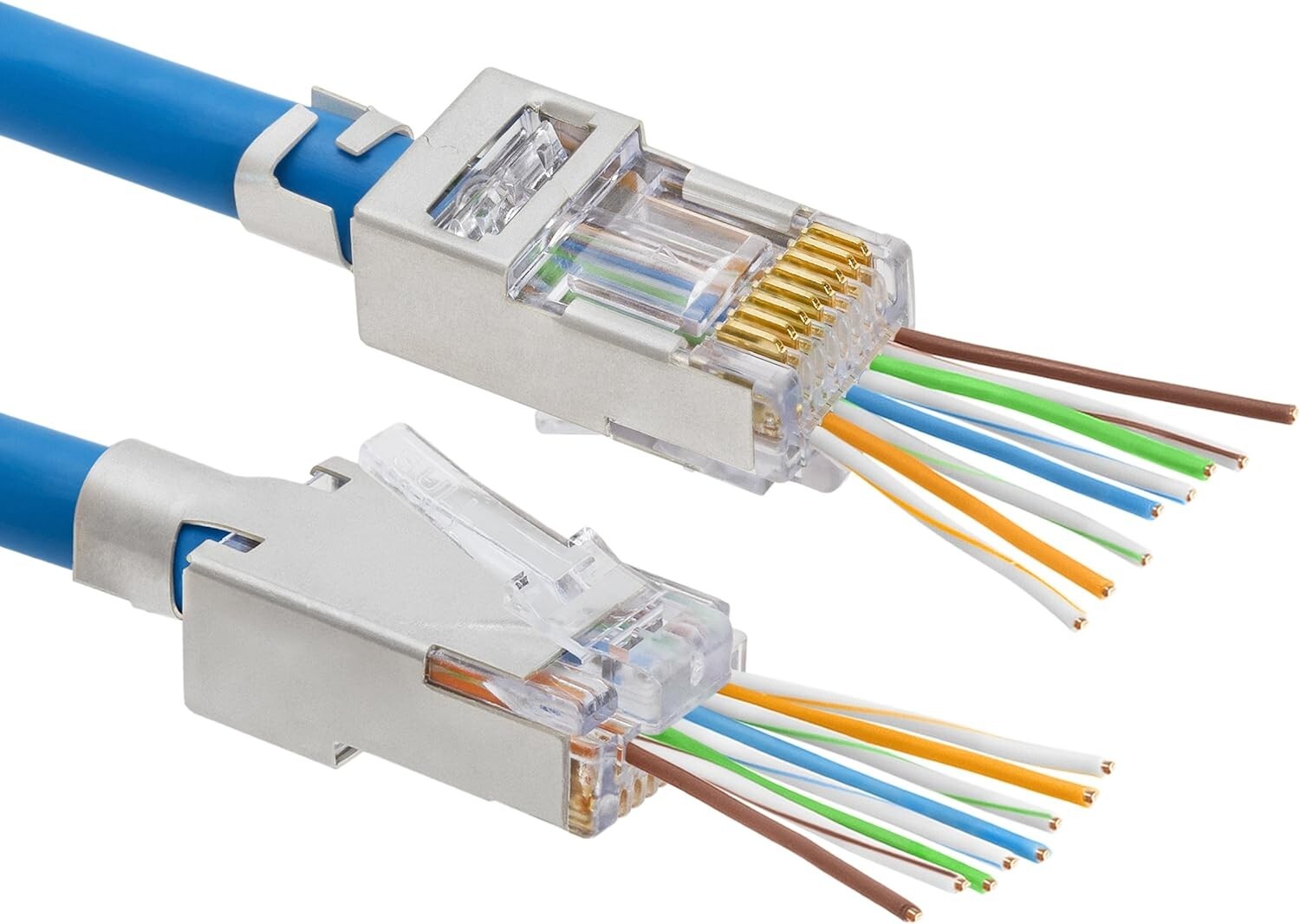 Platinum Tools® 100023C EZ-RJ45 Cat5e/6 Shielded Ground Connectors, 10 ...