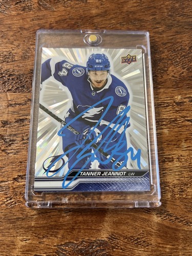 Tanner Jeannot IP Signed Upper Deck Silver Outburst Card PSA DNA ...