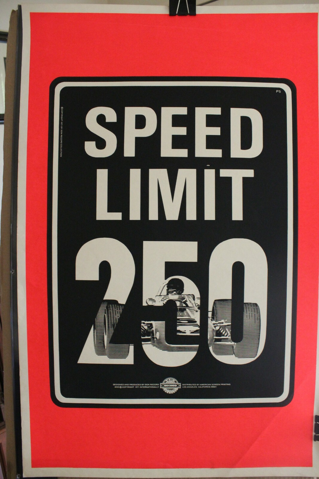 Speed Limit 250 titled vintage poster | eBay