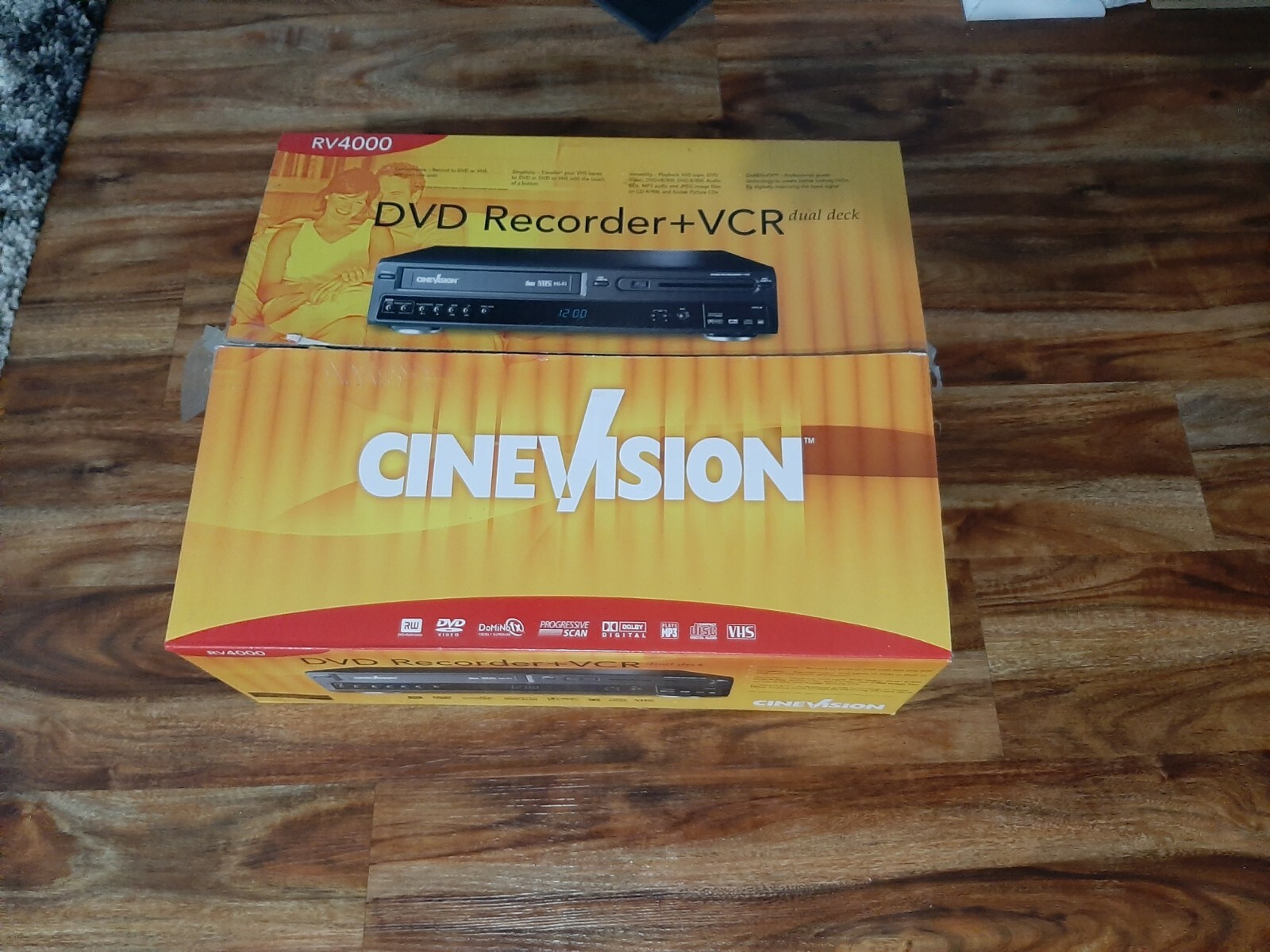 NEW In Box CineVision RV4000 DVD Recorder + VCR Player 4 Head Hi Fi ...