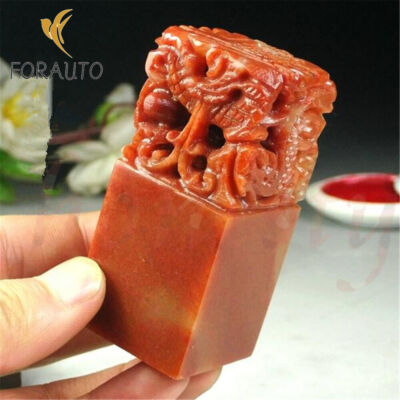 2.5 "Chinese Traditional Five Dragon Carving Sculpture Famous Stone ...