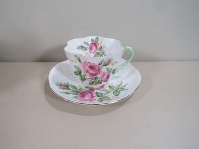 Shelley Rambler Rose Cup and Saucer | eBay