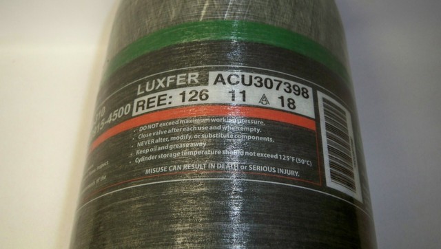 MSA 10175708 SCBA Carbon Composite Compressed Air Cylinder Un1002 ...