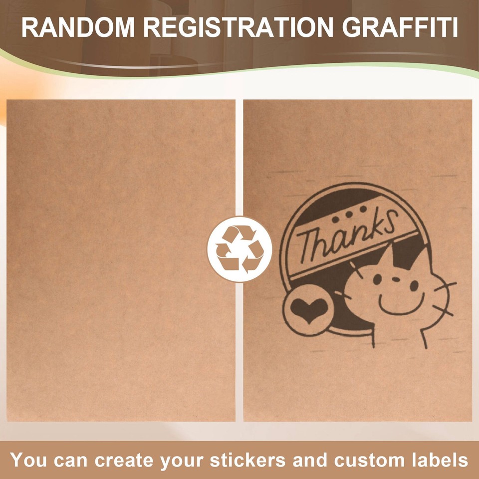 100 Sheets A4 Printable Sticker Self Adhesive Sticker Label Sheet1003 ...