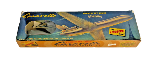 Vintage Lindberg Caravelle French Jet Liner Model Kit 454-49 1960s ...