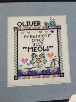 My Significant Other Cat Counted Cross Stitch Pattern Magazine Pages | eBay