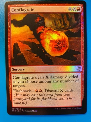 MTG 1x FOIL Conflagrate # 160 Time Spiral Remastered Magic the ...