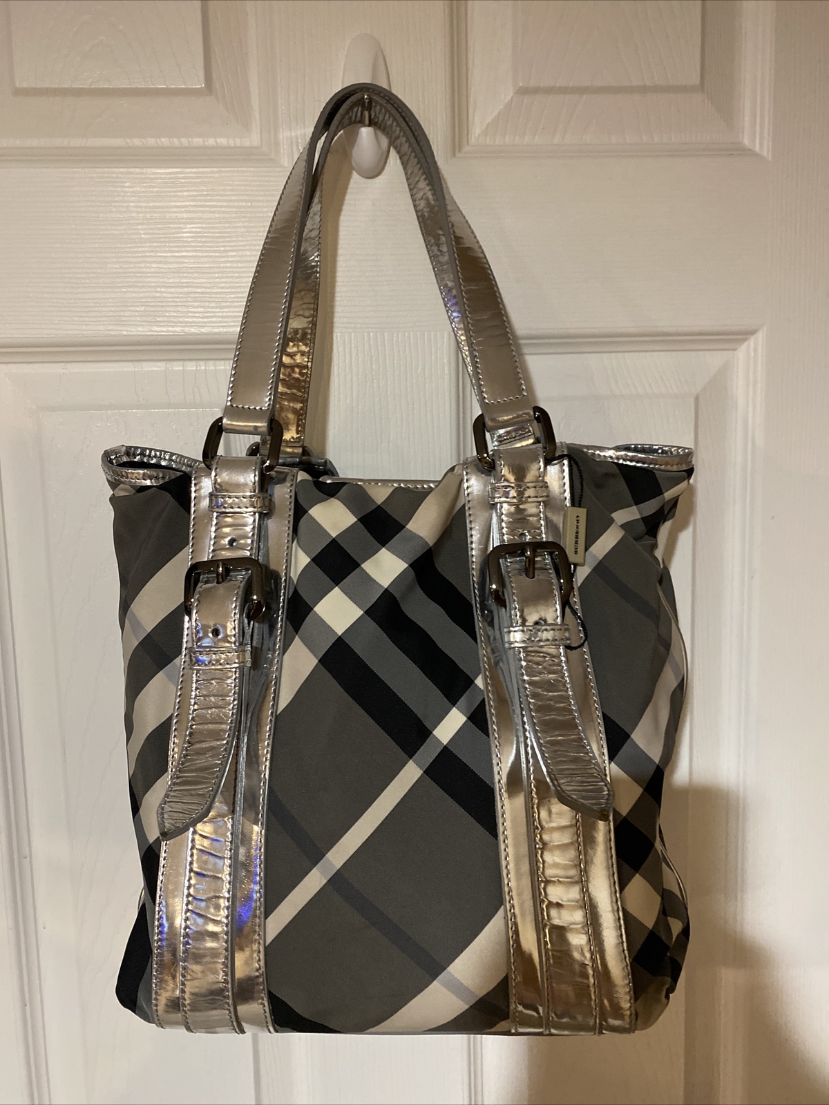 Burberry plaid tote bag - Gem