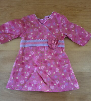 American Girl Doll Chrissa Maxwell 2009 GOTY Meet Dress Pink Floral ...