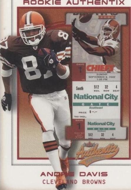 2002 Fleer Authentix - Rookie Authentix Andra Davis #117 /1250 (RC) for ...