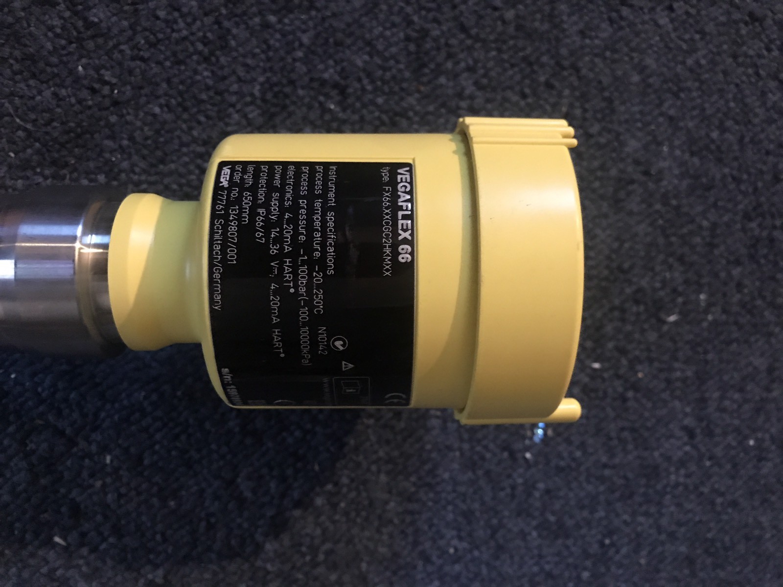 Vegaflex 66 Level Sensor FX66XXCGC2HKMXX Rod Electrode -20 To 250oC | eBay