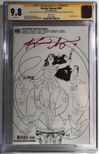 1ST TRINITY Wonder Woman #800 CGC 9.8 NM+/M 1:50 Variant Paquette ...