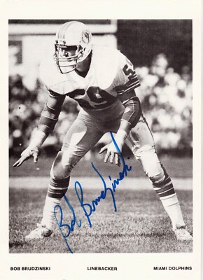 Bob Brudzinski Miami Dolphins Signed Photo lsc24 | eBay