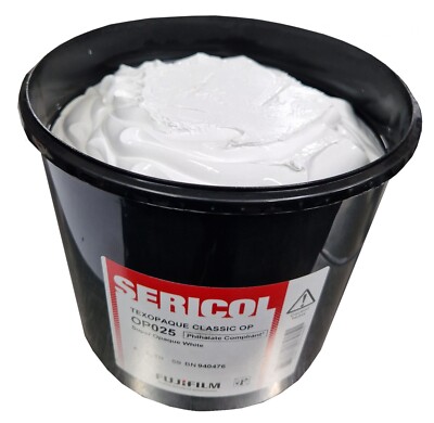 5 litres Encre Plastisol Sericol Texopaque White OP021 | eBay