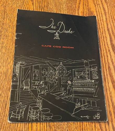 Menu from The Drake Hotel, Cape Cod Room, Chicago Restaurant, April 17 ...