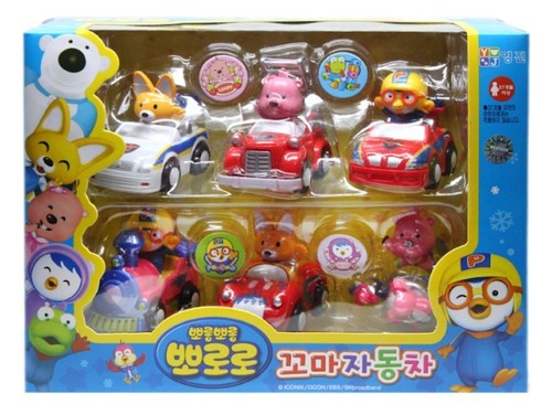 Pororo Mini Car 6ea Full Set Pull Back Baby Kids Play Toy Eddy Rupy ...