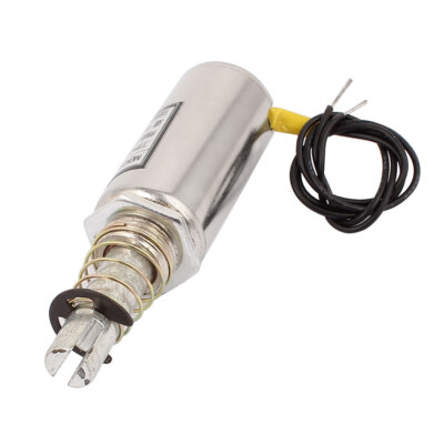 DC 12V Pull Type Linear Motion Tubular Solenoid Electromagnet 1Kg Force ...