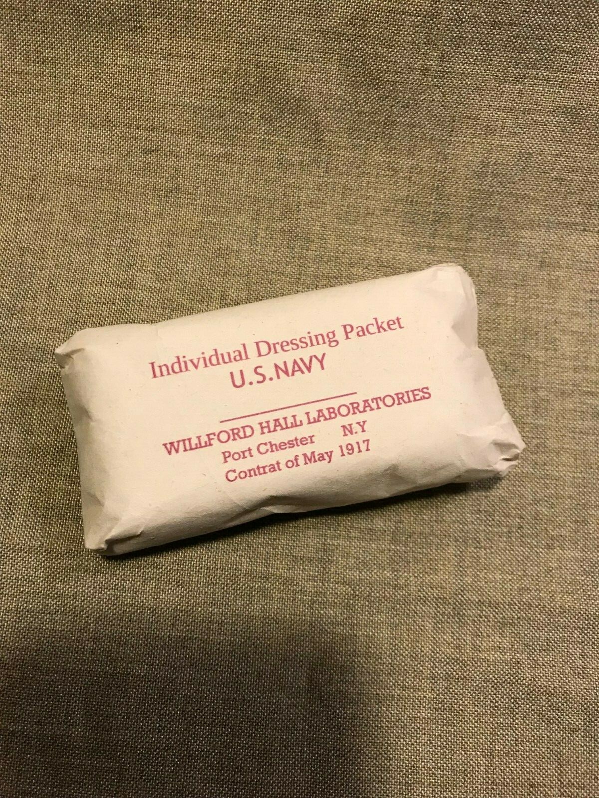 WWI US Navy USMC Shell wound Dressing First Aid Medical Aid | eBay