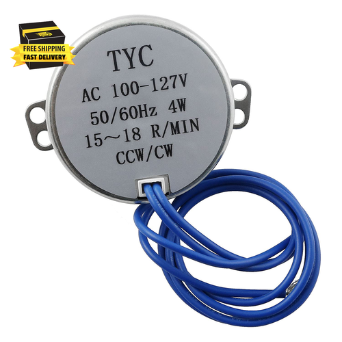 TYC-50 Synchronous Motor 15-18 RPM CW/CCW AC110V 4W Synchron Electric ...