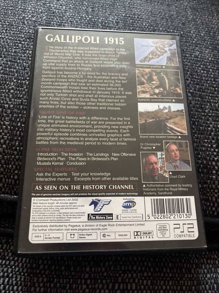 Line Of Fire - Gallipoli 1915 Dvd ## 5022802210130| eBay