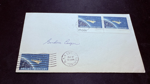Astronaut Gordon Cooper Autograph 1963 Project Mercury NASA Faith 7 ...