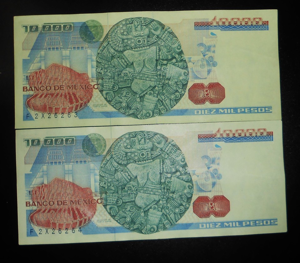 2- 1982, 10,000 PESO EL BANCO DE MEXICO | eBay