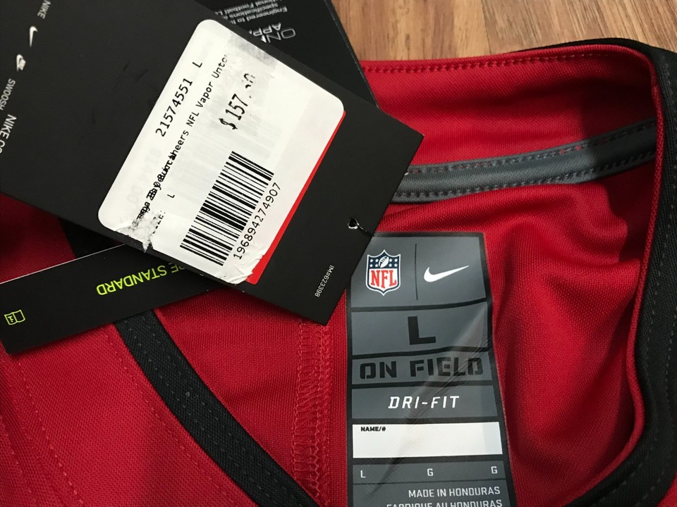 MENS L NEW Nike NFL Tampa Bay Buccaneers Football Vapor Untouchable ...