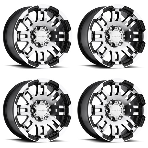 Vision Wheel 375-5783GBMF-12 Set of 4 Gloss Black 375 Warrior 15x7.5 ...