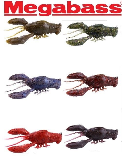 megabass sleeper craw 3" 5/8oz black blue crawfish jig for sale online ...