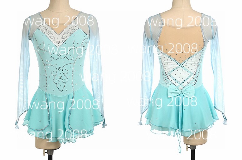 Light Blue Ice Skating Dresses