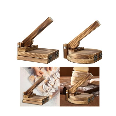 Wooden Tortilla Press Dumpling Wrapper Making for Picnic Restaurant ...