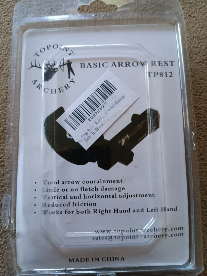 Topoint Archery Basic Arrow Rest TP812 | eBay