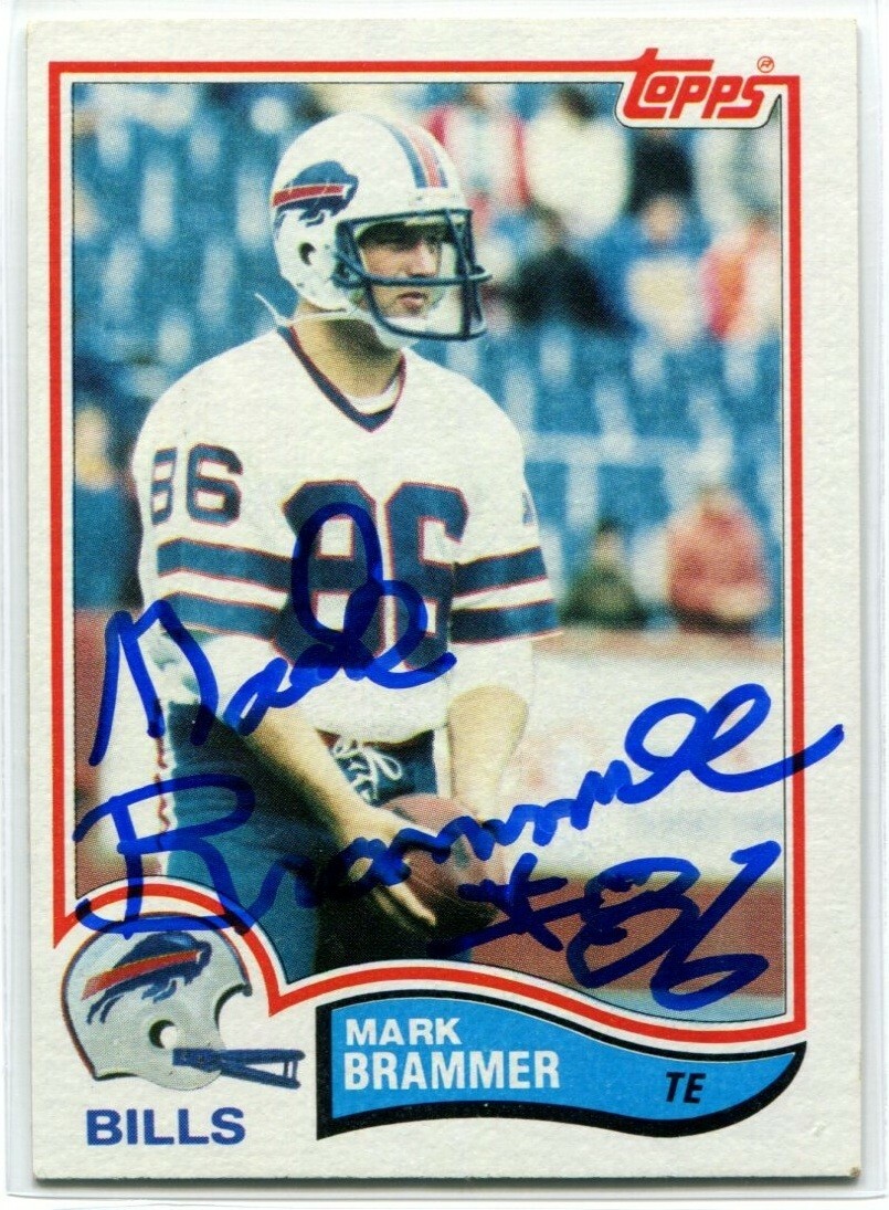 MARK BRAMMER 1982 Topps Football AUTOGRAPH Signed #22 | eBay