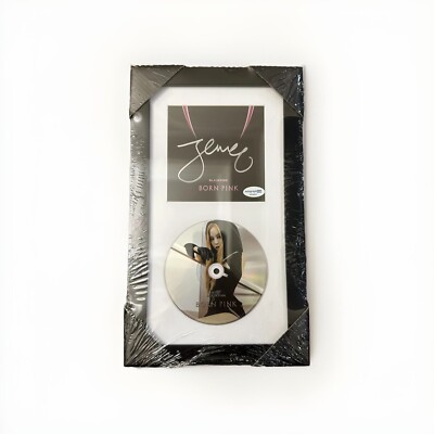 SIGNED JENNIE Blackpink - Born Pink CD 12x7 in Frame w/ COA Autographed ...