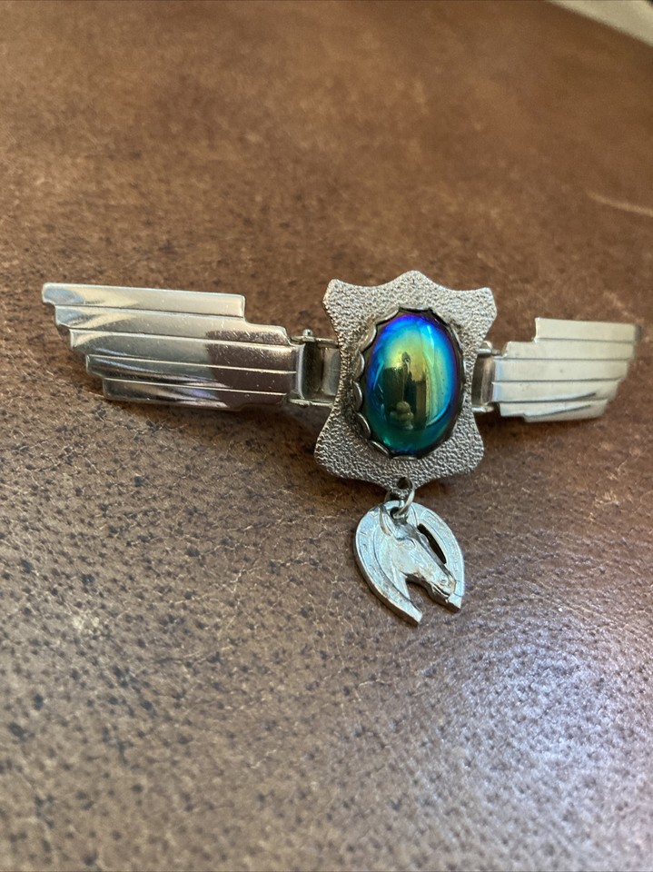 ORMOND HANDY WIL-AREN THE HONDO CLIPP PURPLE BLUE GREEN STONE HORSE SHOE CHARM | eBay