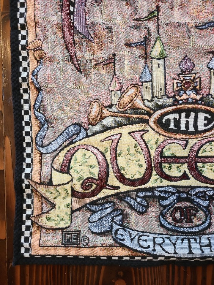 Mary Engelbreit Tapestry Flag "Queen of Everything" Tab Top Wall ...