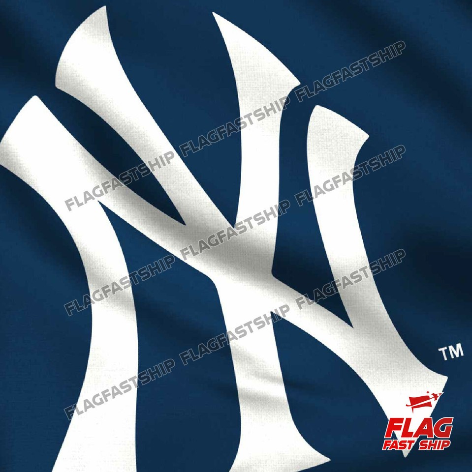 New York Yankees Large Logo Baseball MLB Flag Large 3x5 Banner FREE ...