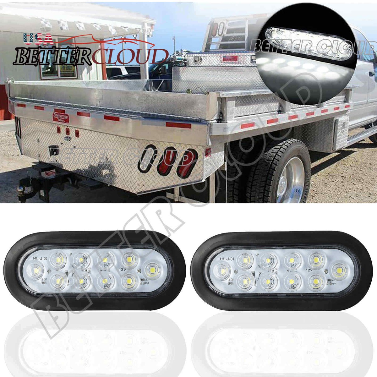 Dump Truck Led Tail Lights 26051 LED Round Rear Lamp Lucidity