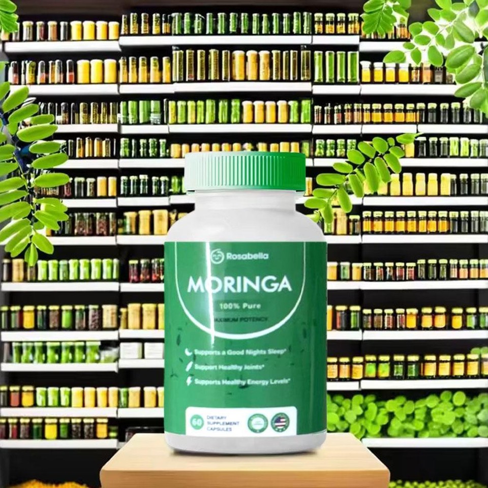 2Pack of Rosabella Moringa Capsules (800mg) for Immune Support, Gut ...