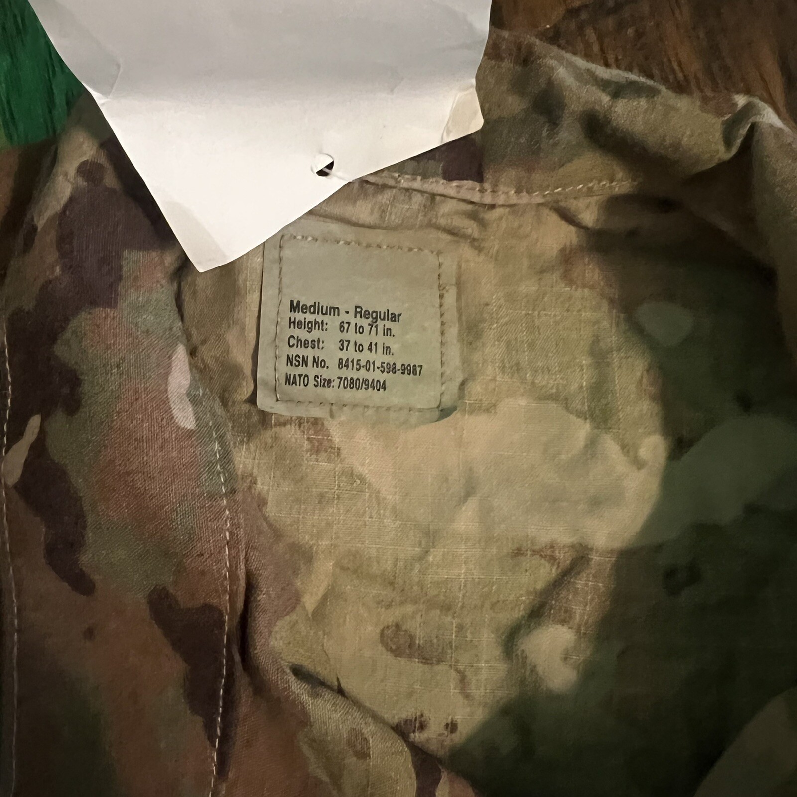 US Military OCP Combat Uniform Coat, 8415-01-598-9987, Medium Regular ...