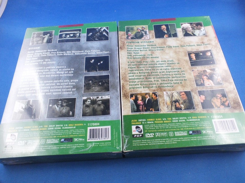 Otpisani + POVRATAK OTPISANIHi 4+4 DVD Prle Tihi Best Film Cela Serija ...