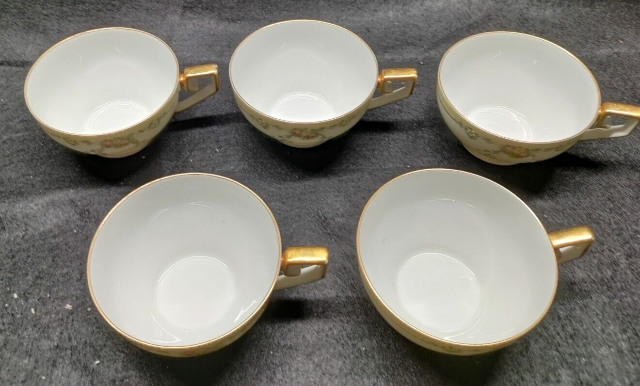 LOT 5 BAVARIA TIRSCHENREUTH STUDIO 4179 COFFEE TEACUPS 3 1/2'' D X 2" H ...