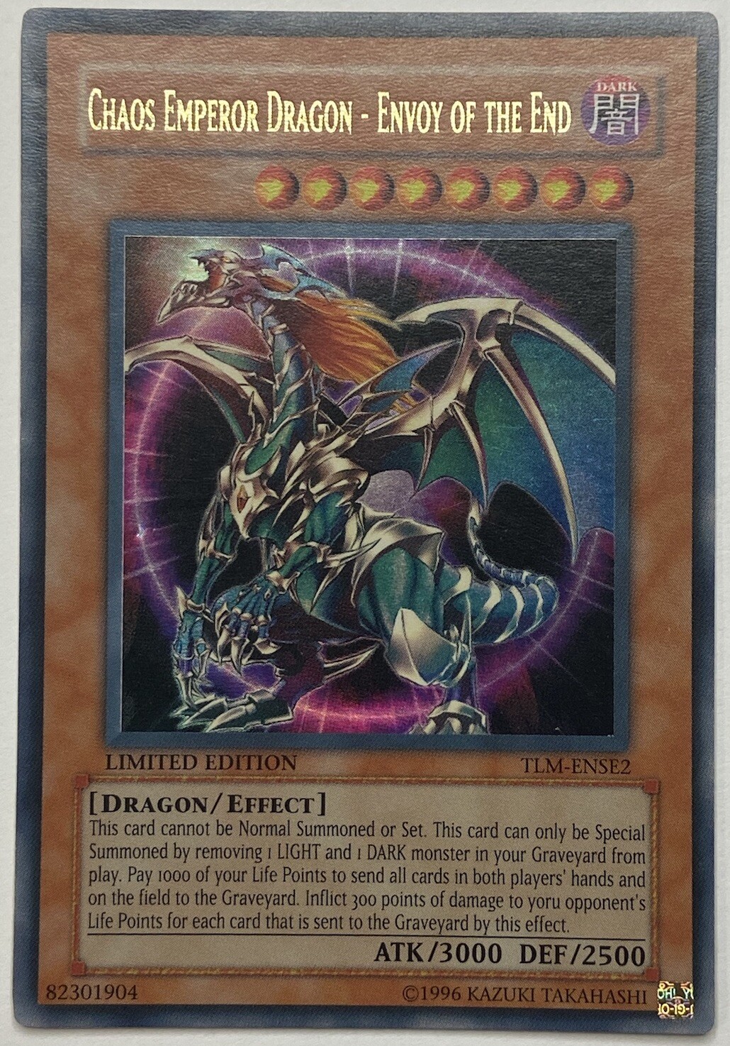 Chaos Emperor Dragon - Envoy Of The End - TLM-ENSE2 - Ultra Rare ...