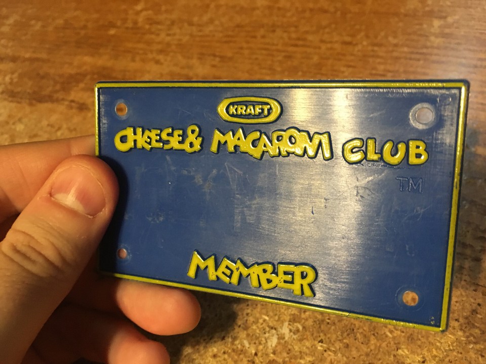 KRAFT CHEESE & MACARONI CLUB MEMBER LICENSE PLATE / WRONGWAY052 | eBay