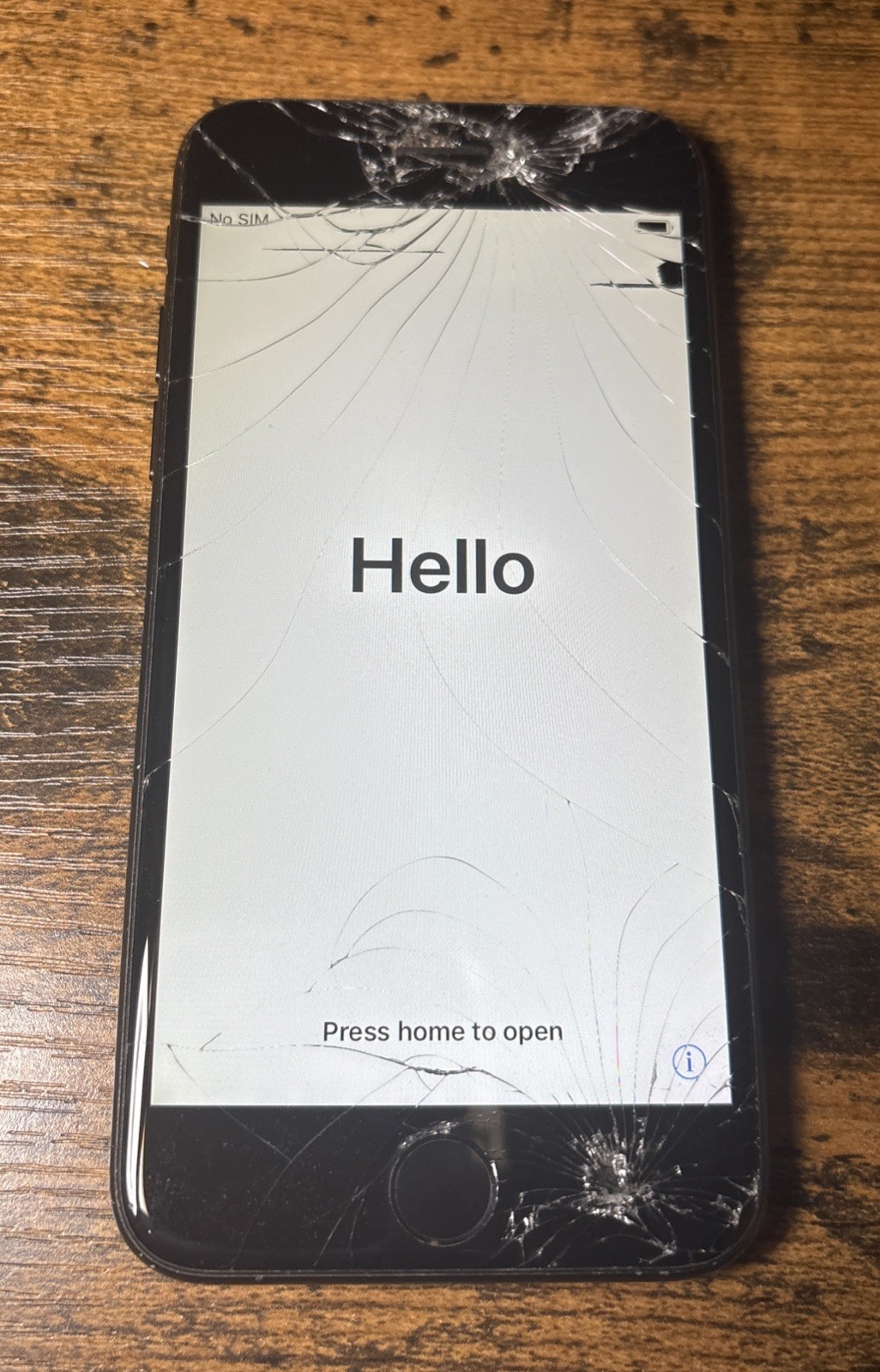 Apple iPhone 7 - 32GB - Jet Black A1660 Works - Screen Cracked See ...