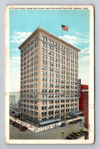 Omaha NE-Nebraska, City National Bank Building, Antique, Vintage c1934 ...