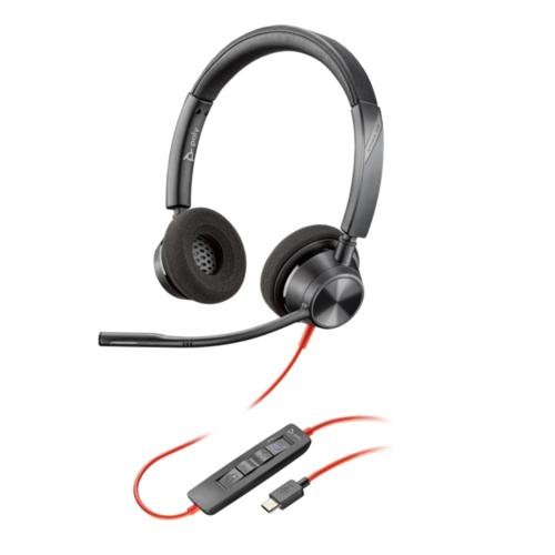 HP Poly Blackwire 3320 USB-C/A Wired On-Ear Headset - Teams Certified ...
