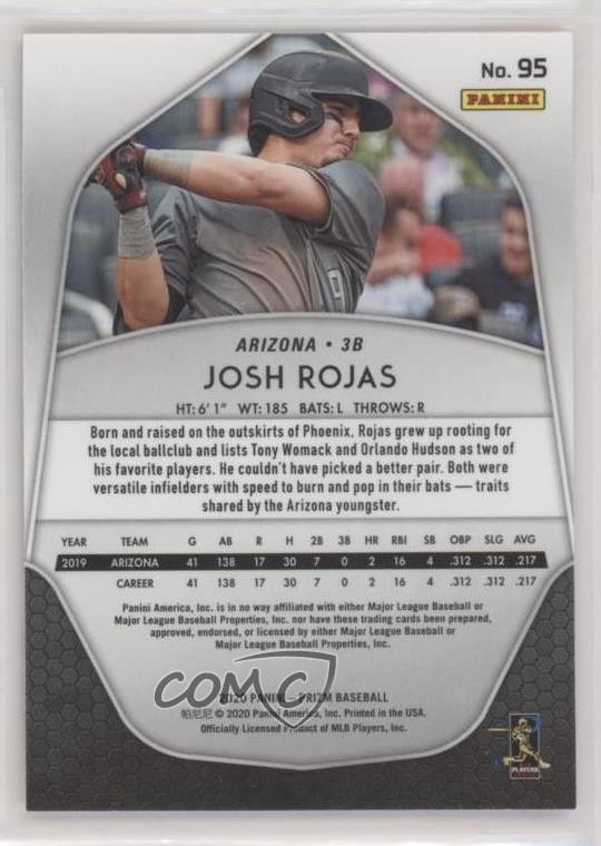 2020 Panini Prizm Josh Rojas #95 Rookie RC | eBay