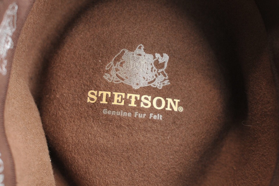 Mens STETSON Homburg Amish Hat Fur Felt Brown size 57 cm | eBay